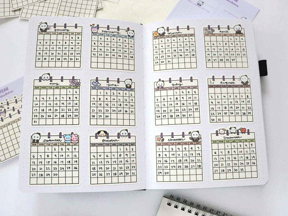 ARMY's Year Blank Calendar Sticker Pack – Bloom With Luv