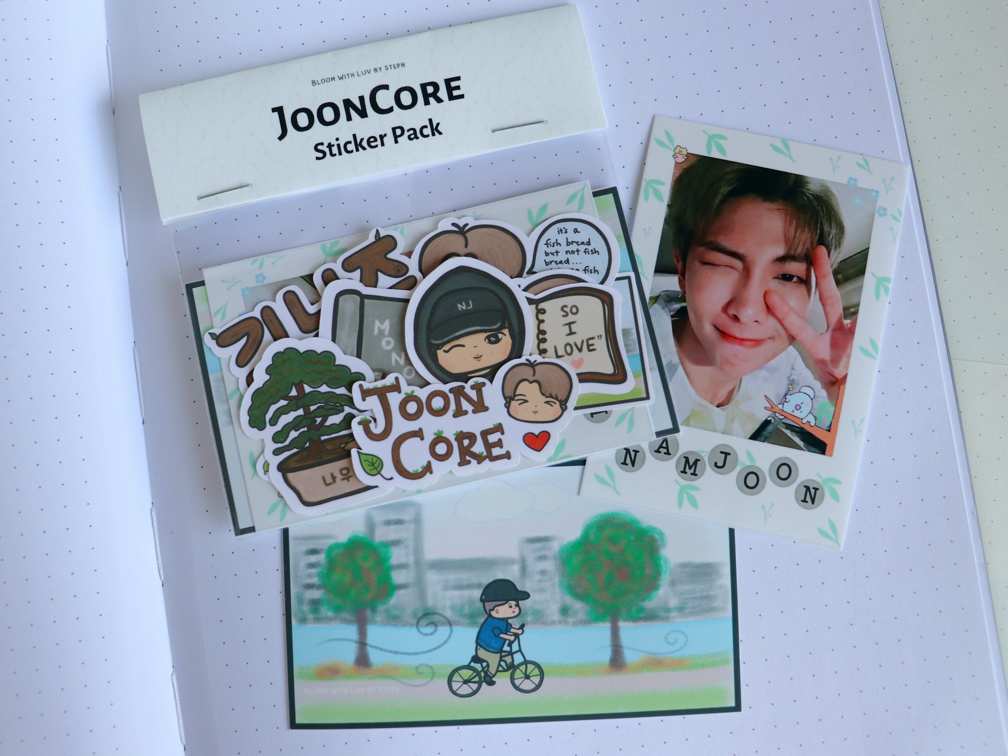 JoonCore Namjoon RM Sticker Pack - BTSCore Sticker Pack Collection ...